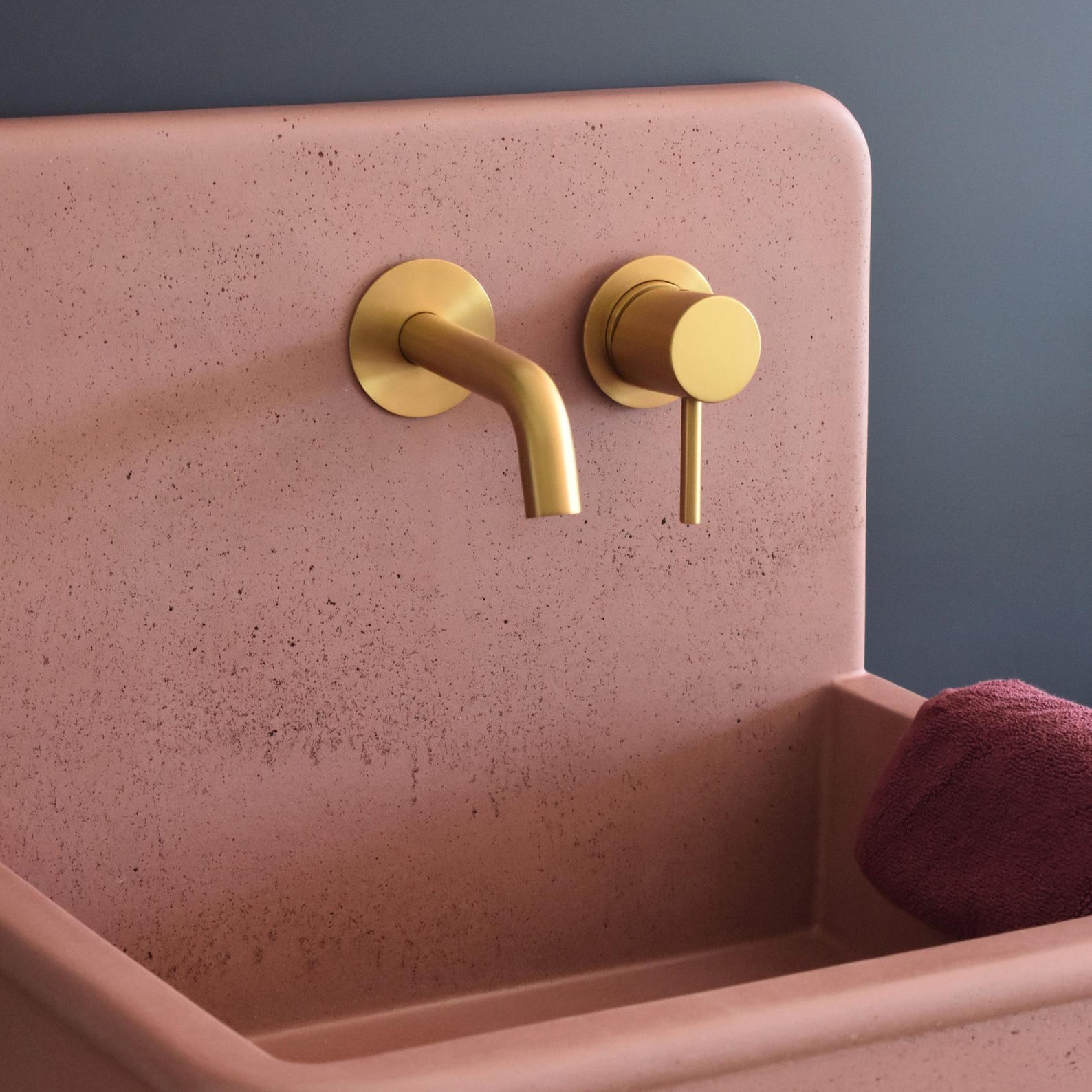 Concrete Sink Dama Red Iron - Etsy