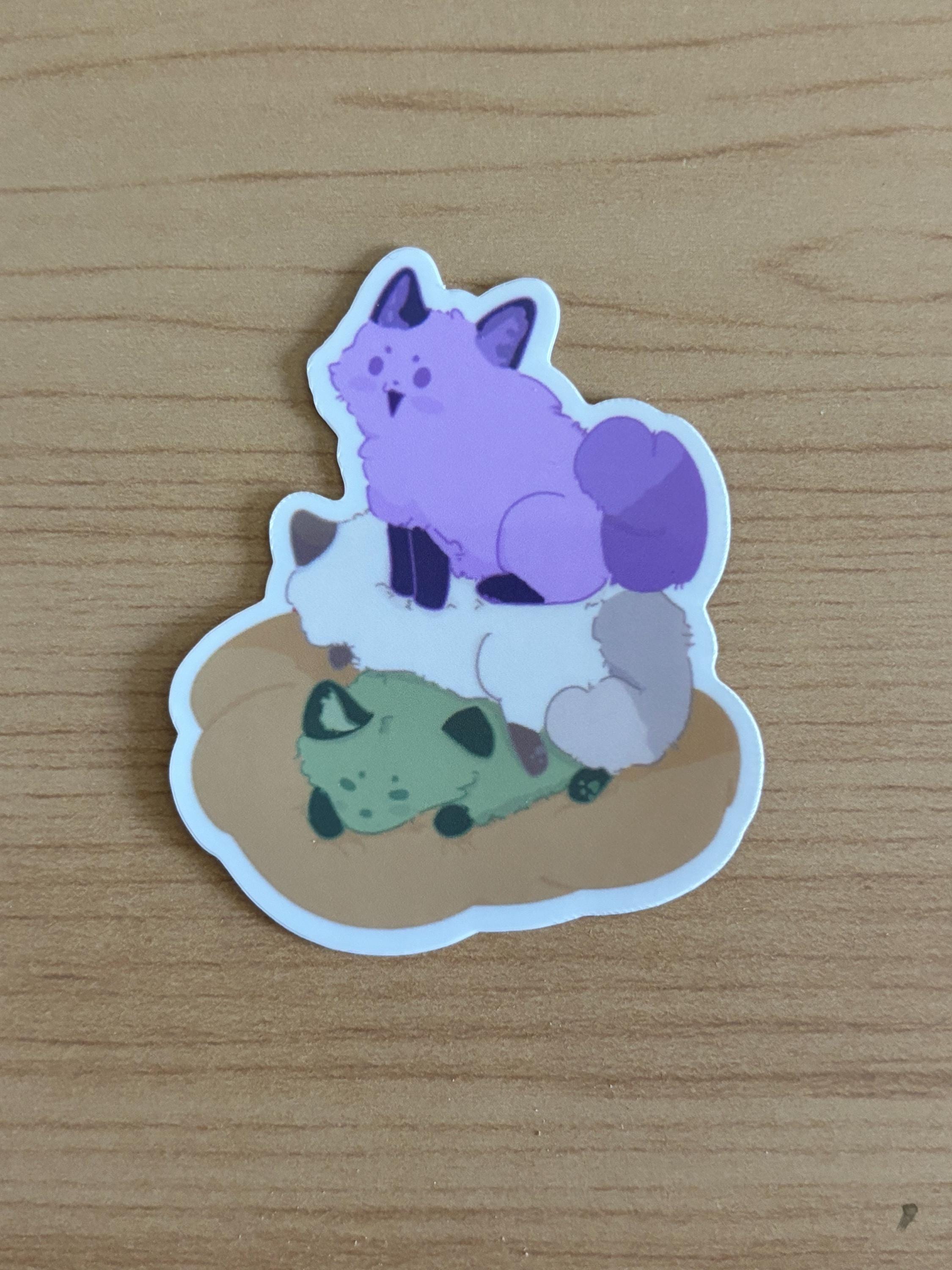 Cute Pastel Fox Sticker - Etsy