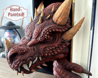 Dragon Book Nook With Tail, Unique Gift for Book Lovers, Fantasy ...