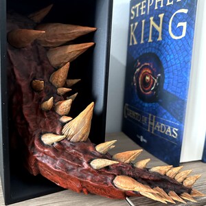 Hand-painted Dragon Book Nook - Unique Fantasy Decor, Perfect Gift for ...