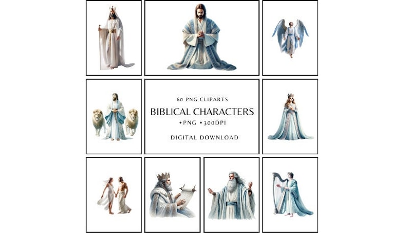 Biblical Characters PNG | 60 High-resolution 300 DPI Clipart ...