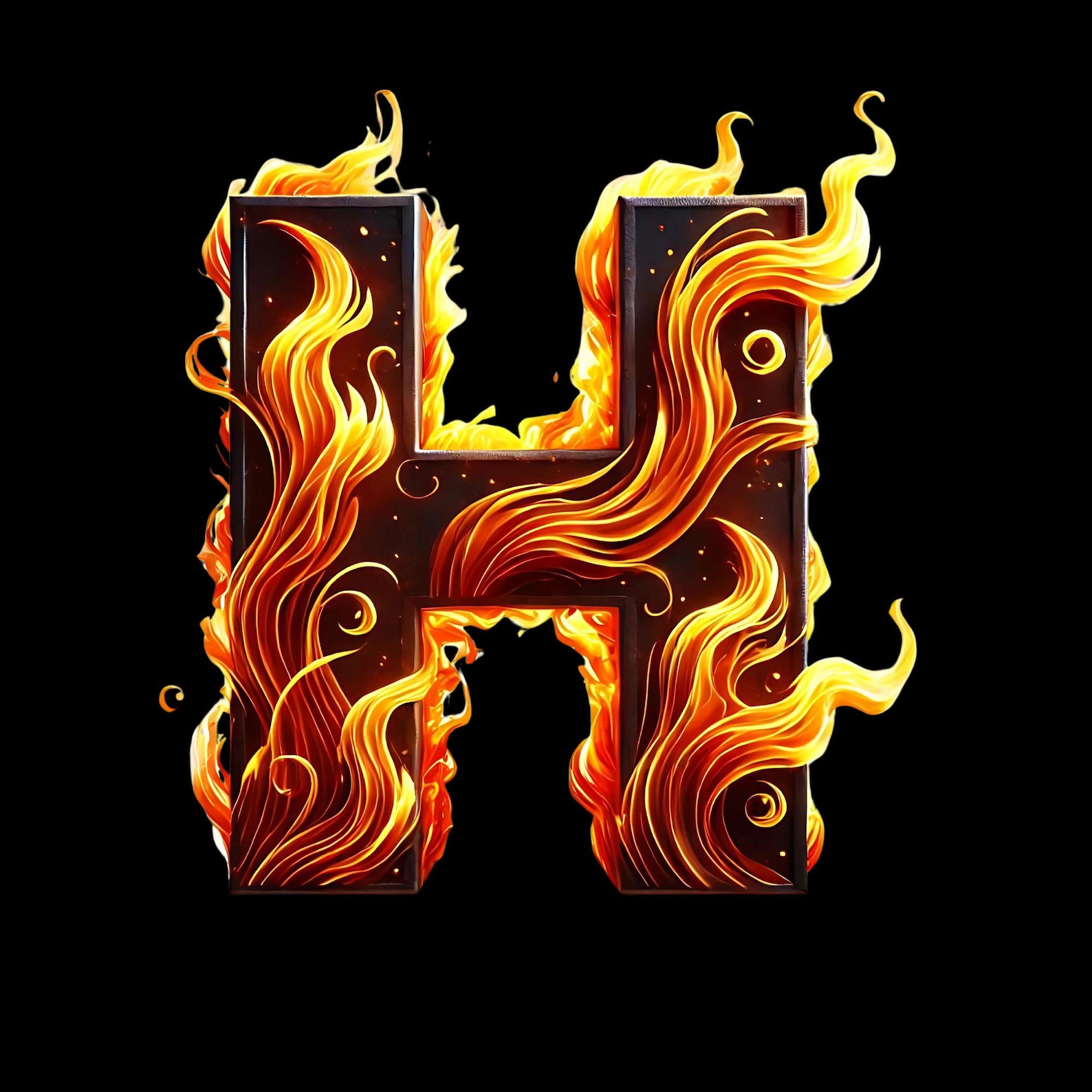 26 Flaming Fonts Typography SVG PNG Digital Download Bold Fire Text ...