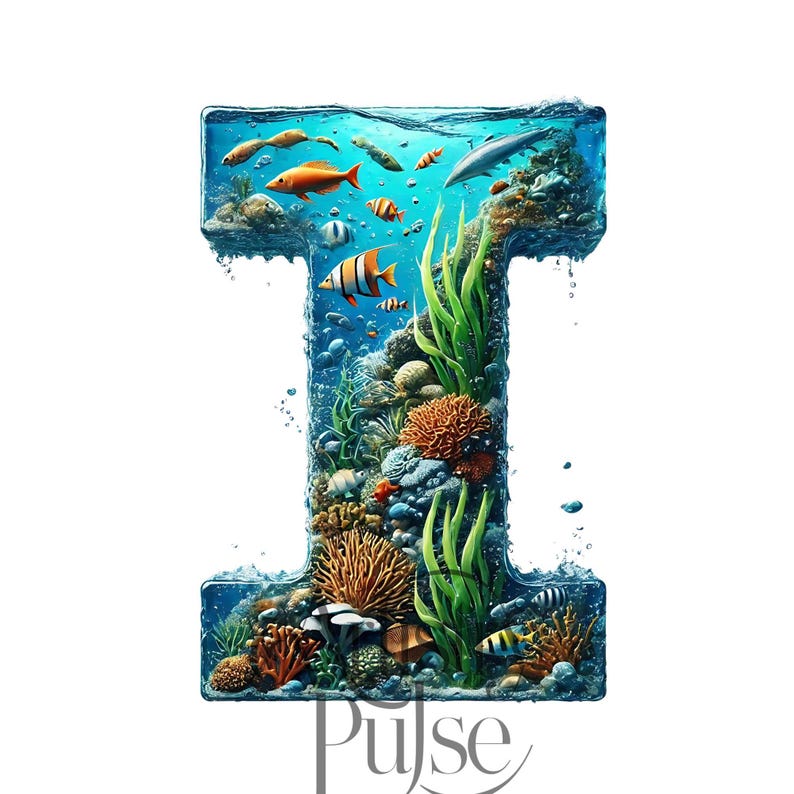 26 Marine Life Fonts SVG Bundle Ocean-themed Typography, Sea Life ...