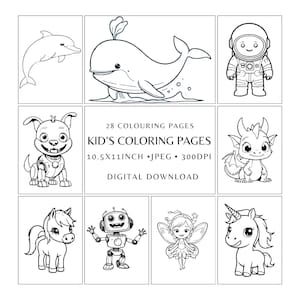 28 Fun Kid's Coloring Pages - Printable Activity Sheets for Children ...