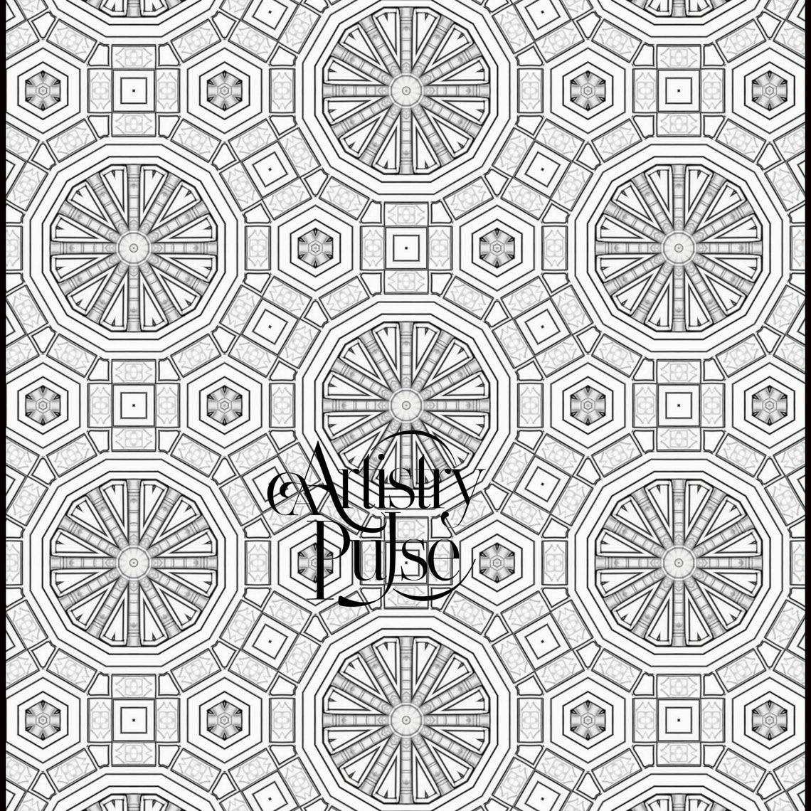 50 Detailed Patterns Coloring Pages Set Instant Download Adult ...