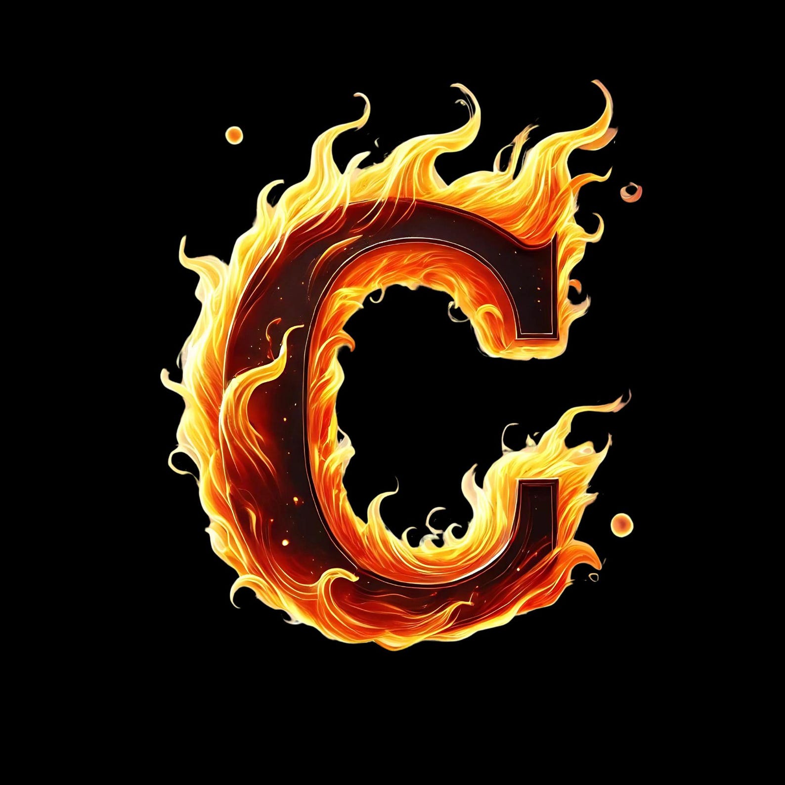 26 Flaming Fonts Typography SVG PNG Digital Download Bold Fire Text ...