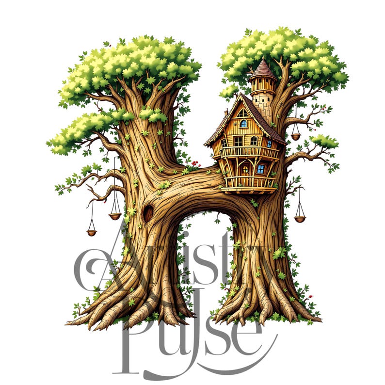 Treehouse Fonts: Rustic Alphabet for Cricut, Procreate, Silhouette ...
