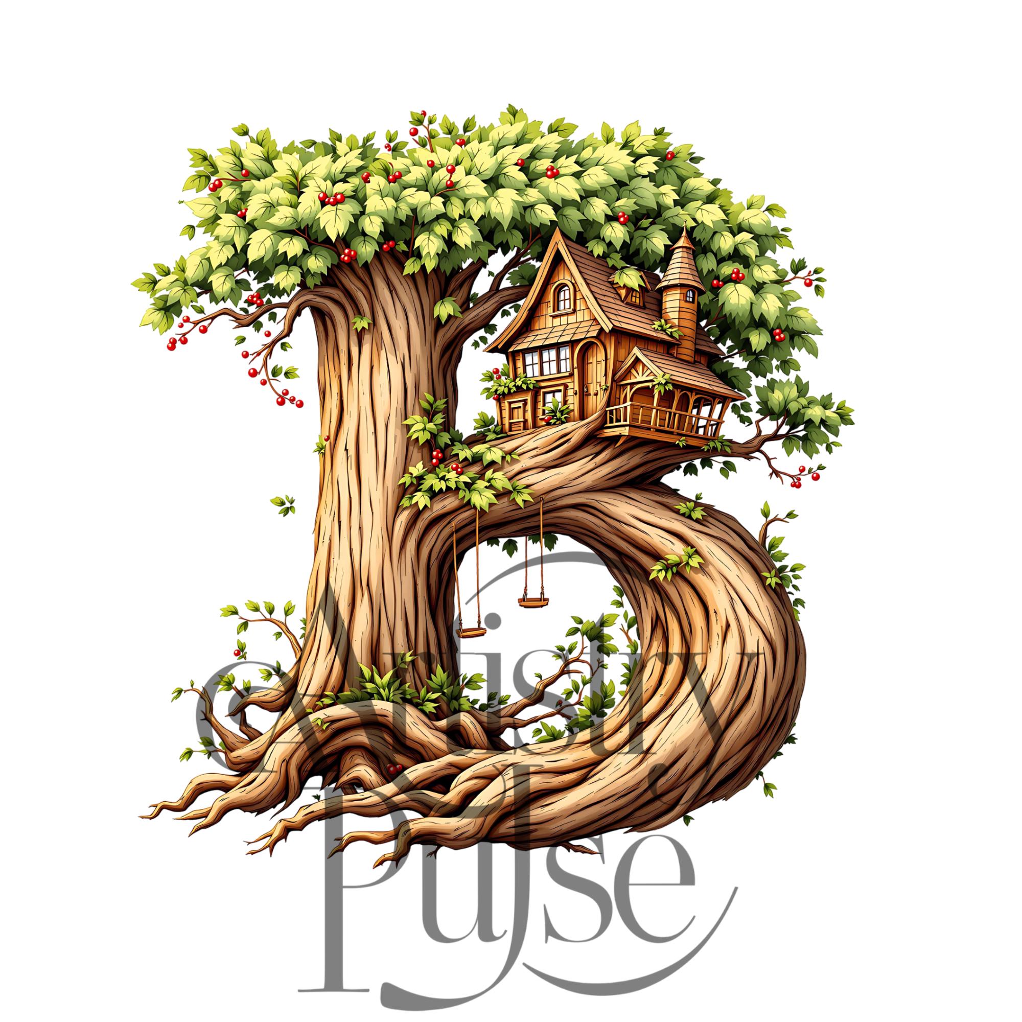 Treehouse Fonts: Rustic Alphabet for Cricut, Procreate, Silhouette ...