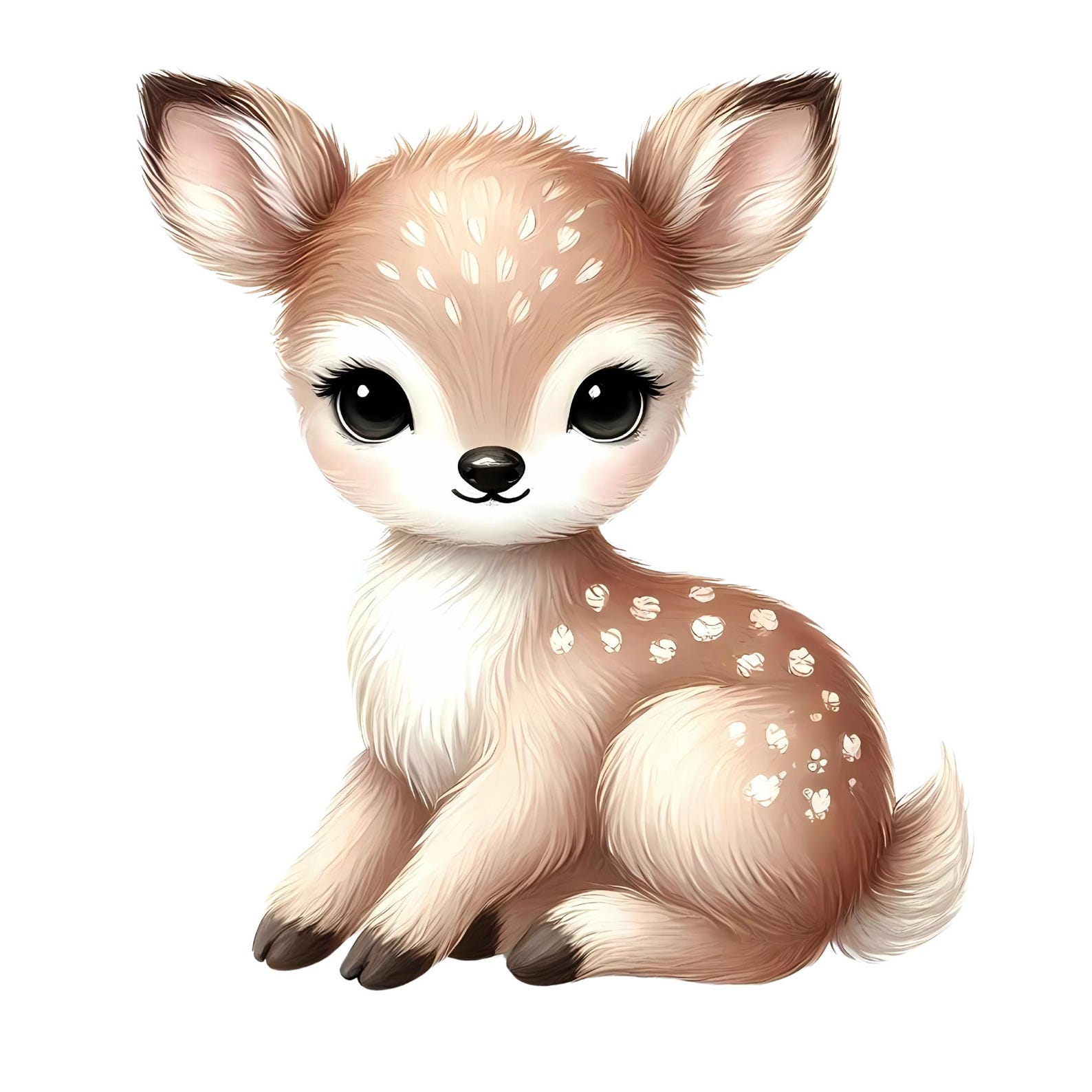 Woodland Baby Animals Clip Art, Forest Animal Illustrations, Wild ...
