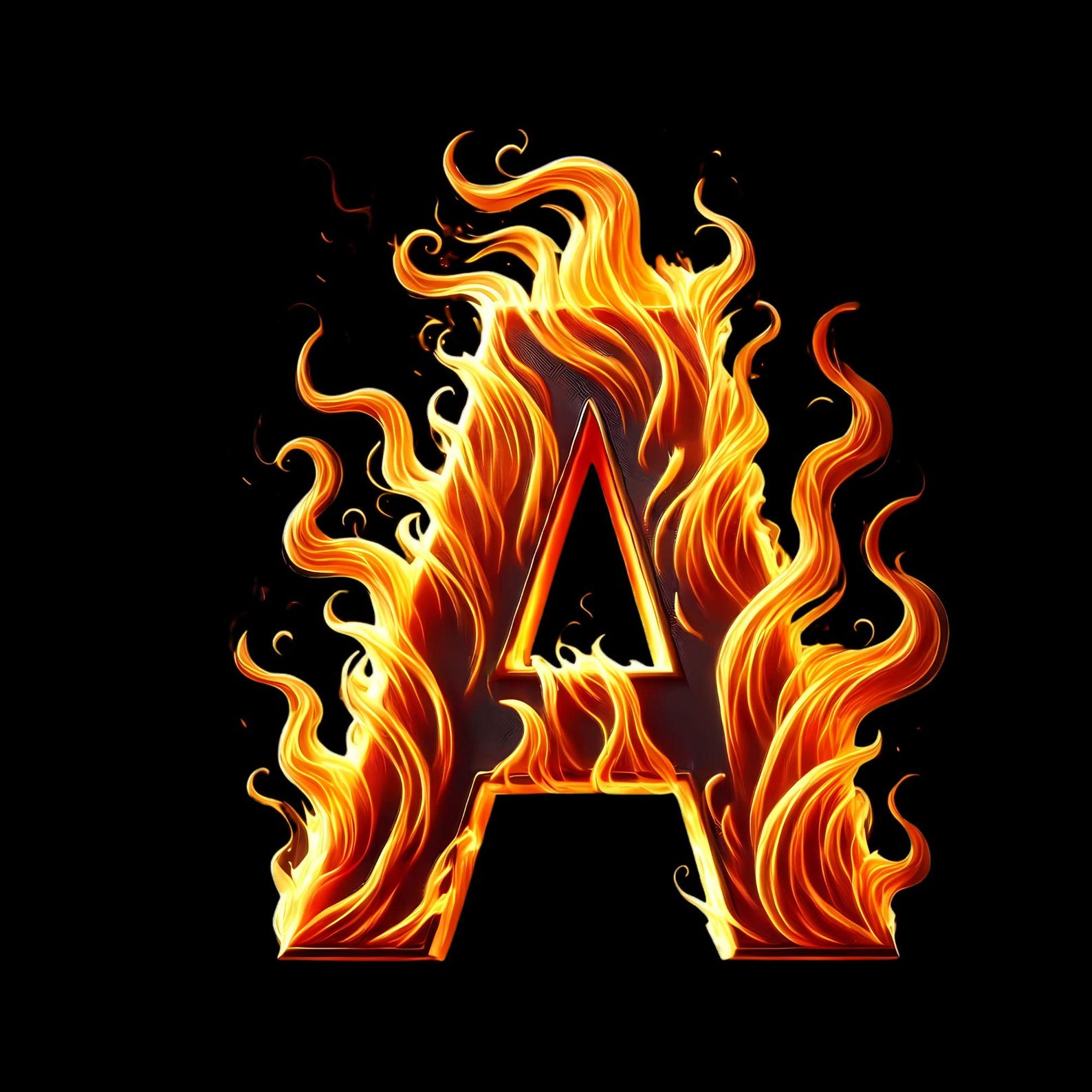26 Flaming Fonts Typography SVG PNG Digital Download Bold Fire Text ...
