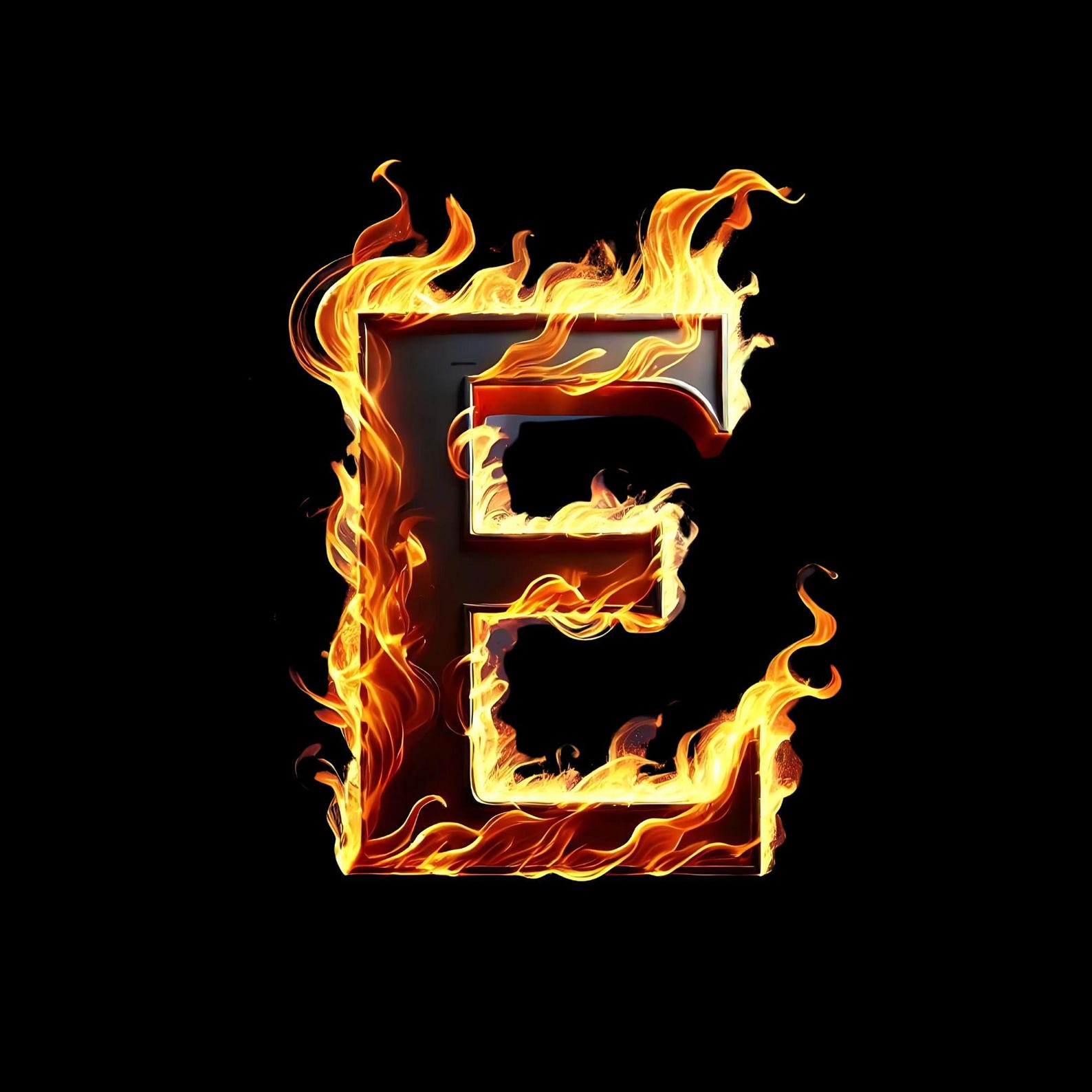 26 Flaming Fonts Typography SVG PNG Digital Download Bold Fire Text ...
