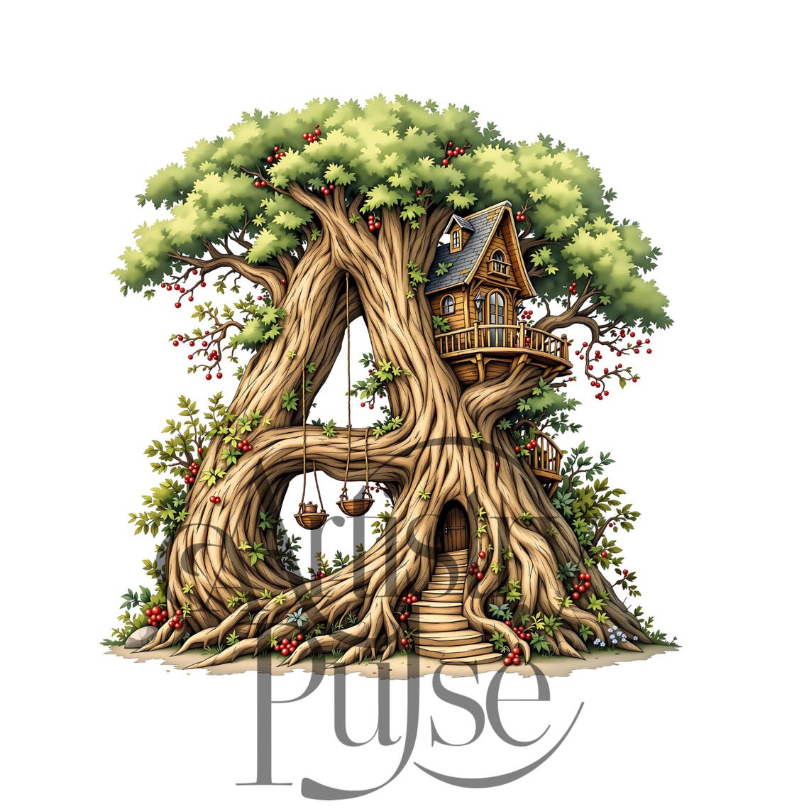 Treehouse Fonts: Rustic Alphabet for Cricut, Procreate, Silhouette ...