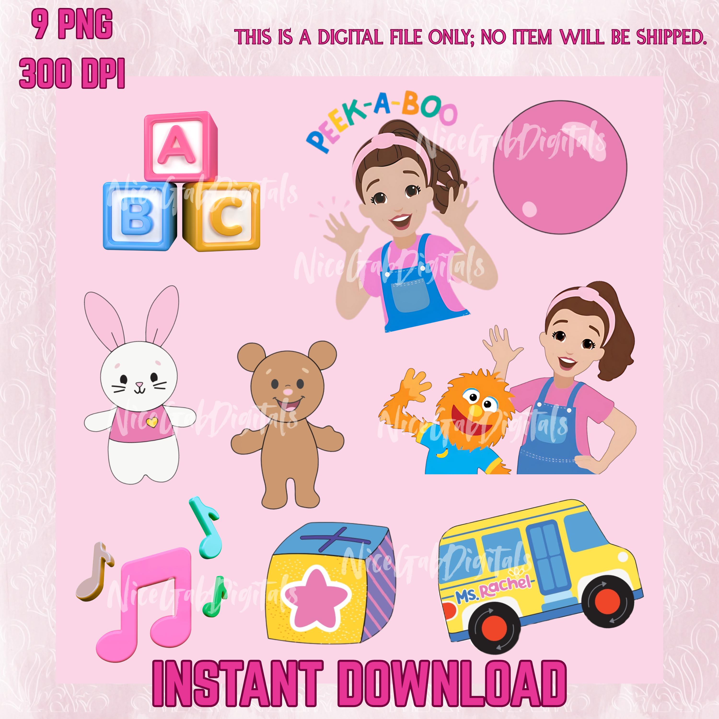 Miss Rachel Inspired PNG Images| Instant Download | Printable Birthday ...