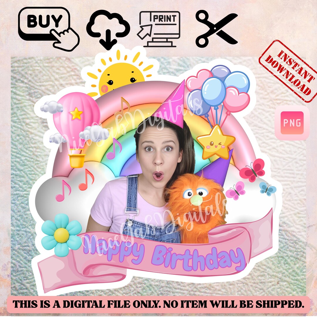 Miss Rachel Digital File Cake Topper, Ms Rachel Instant Download Cake ...