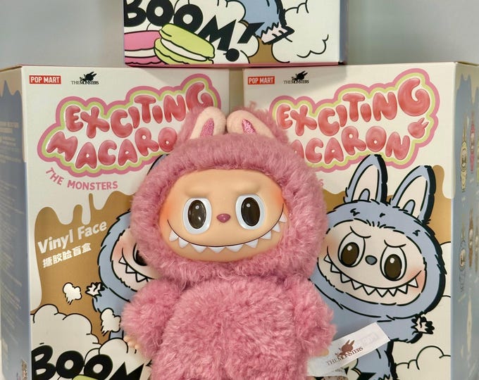 100% Authentic Exciting Macaron Labubu - Popmart Blind Box - Etsy