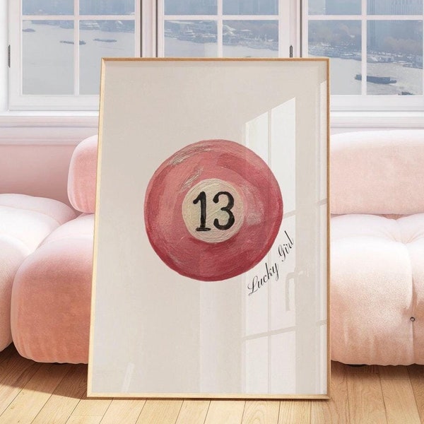 Retro Wall Art Print Set of 3, Pink Preppy Poster Set, Printable Trendy ...