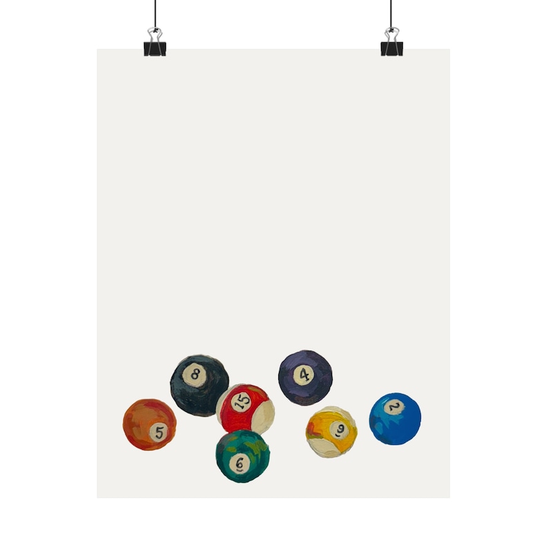 Hand-painted Pool Ball Wall Art | Trendy 8 Ball Cool Girl Room Decor ...