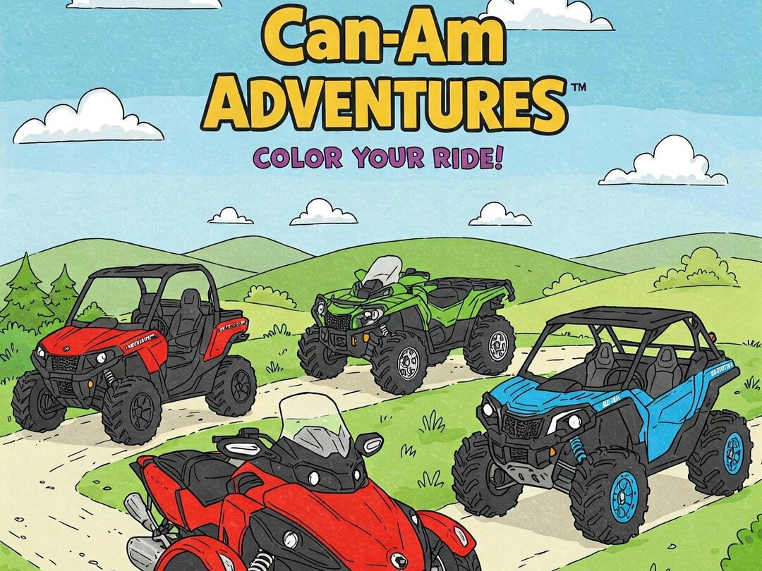 Coloring Book can-am Adventures, Coloring Book, Adventures on Wheels ...