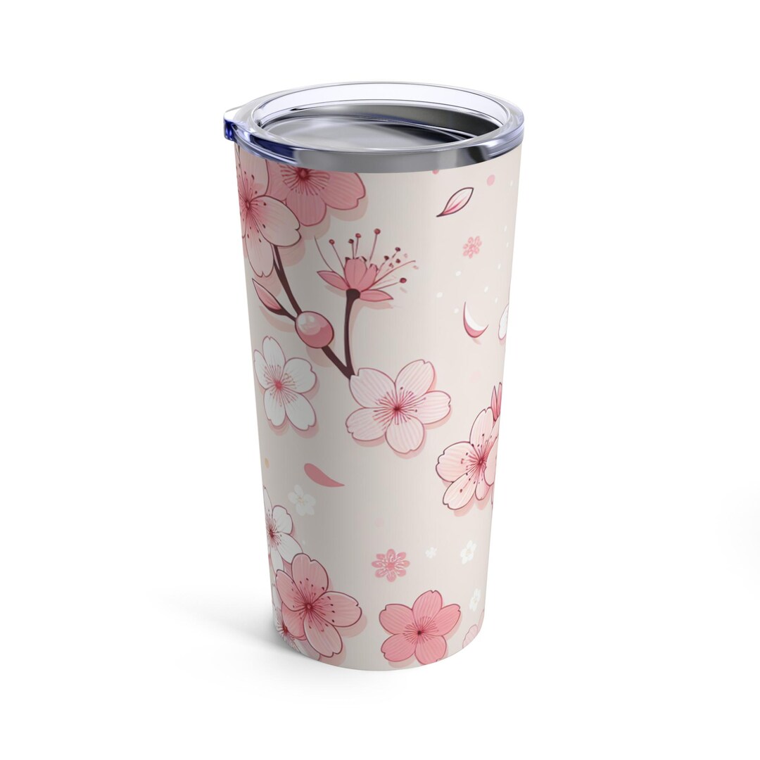 Tumbler Cup, Cherry Blossom, Light Pink, Cute Pink Cup, Floral - Etsy