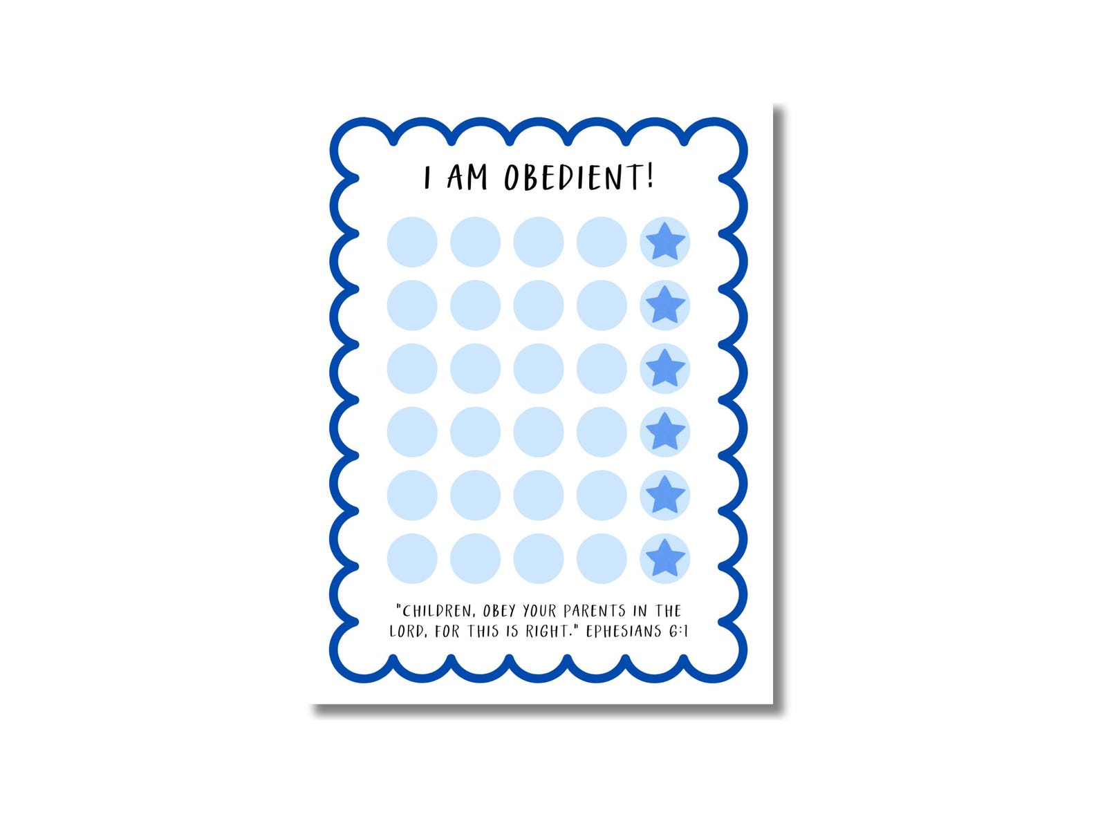 Printable Obedience Chart, Behavior Reward Chart for Kids, Toddler ...
