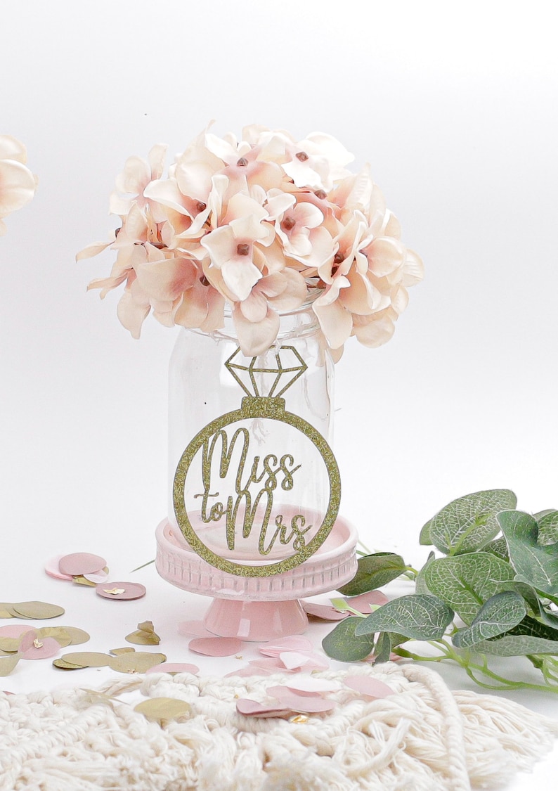 Miss to Mrs Bridal Shower Decor Bridal Shower Centerpiece - Etsy