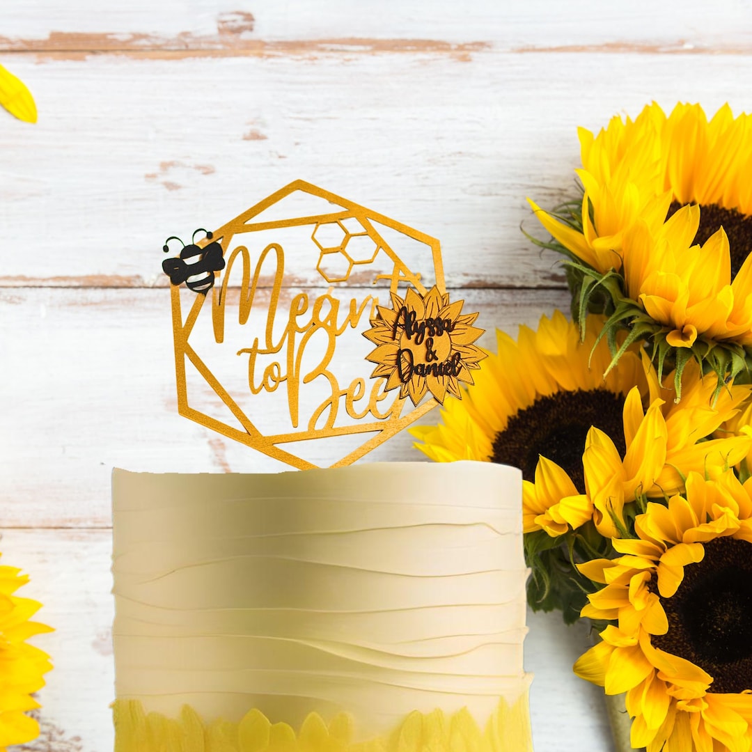 Meant to Bee Bridal Shower, Bee Bridal Shower, Cake Topper, Bridal ...