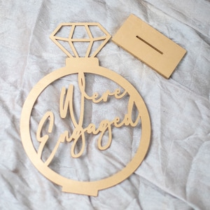 We're Engaged, Engagement Party Decorations, Centerpiece, Engagement ...