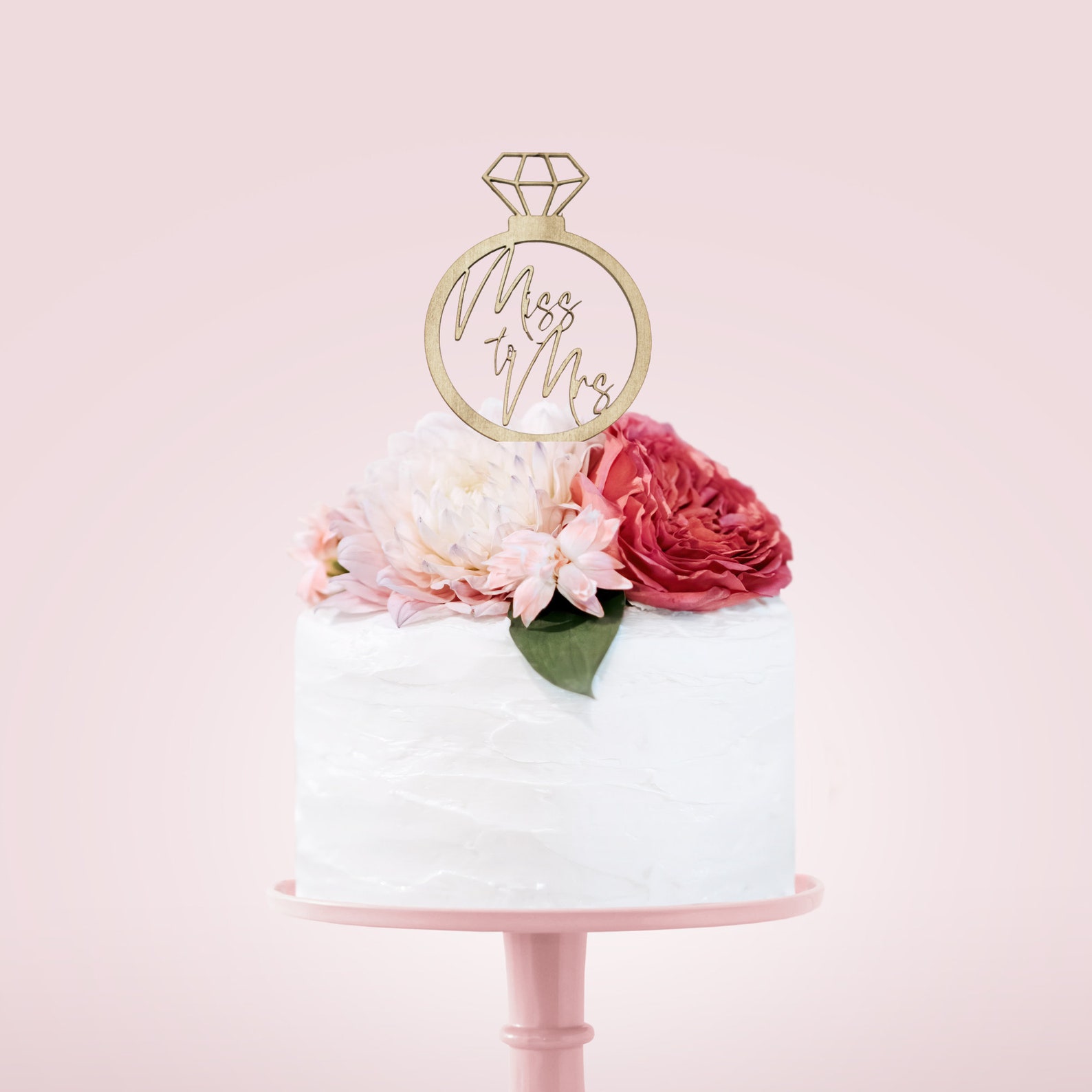 Miss to Mrs Cake Topper, Bridal Shower Cake Topper, Wedding Shower ...