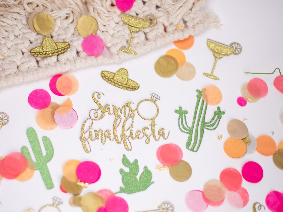 Final Fiesta Bachelorette Party, Confetti, Centerpiece, Custom ...