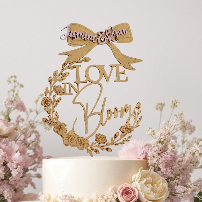 Floral Cake Topper - Etsy