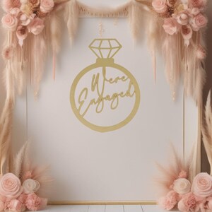 Engage Party Sign, Engage Decorations, Engagement Party, Engagement ...