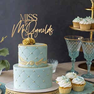 Wedding Shower Cake Topper, Miss to Mrs, Custom Cake Topper, Cake ...