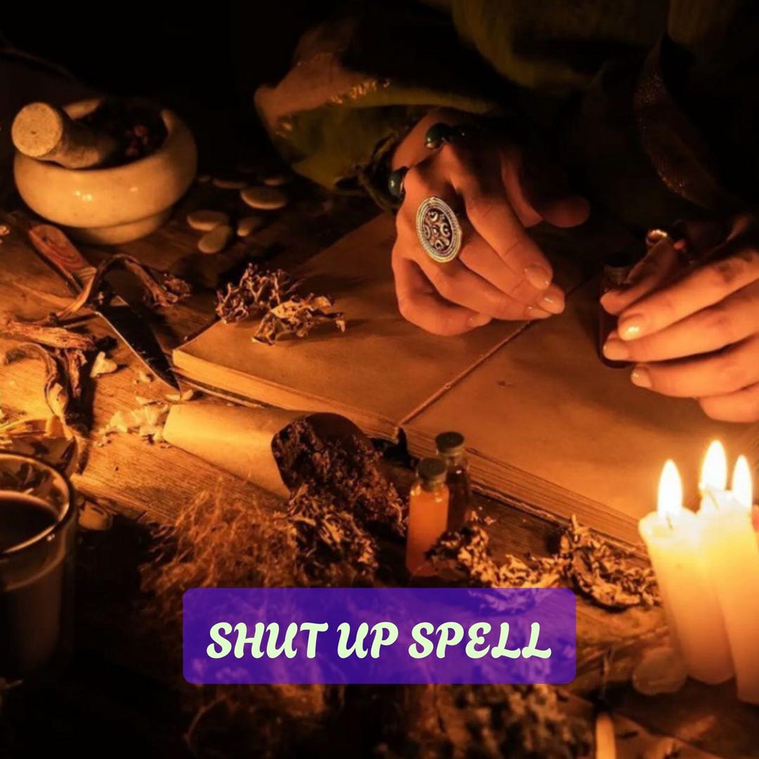 Shut up Spell: Silence Gossip & Lies - Powerful Ritual (digital) - Etsy