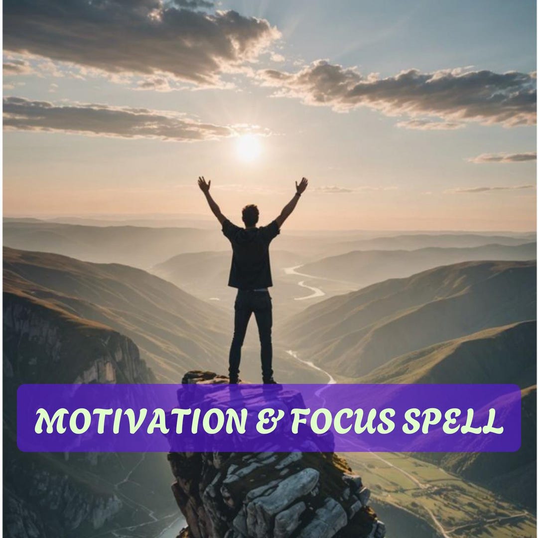 Motivation and Focus Spell: Energy & Mental Clarity Ritual - Etsy