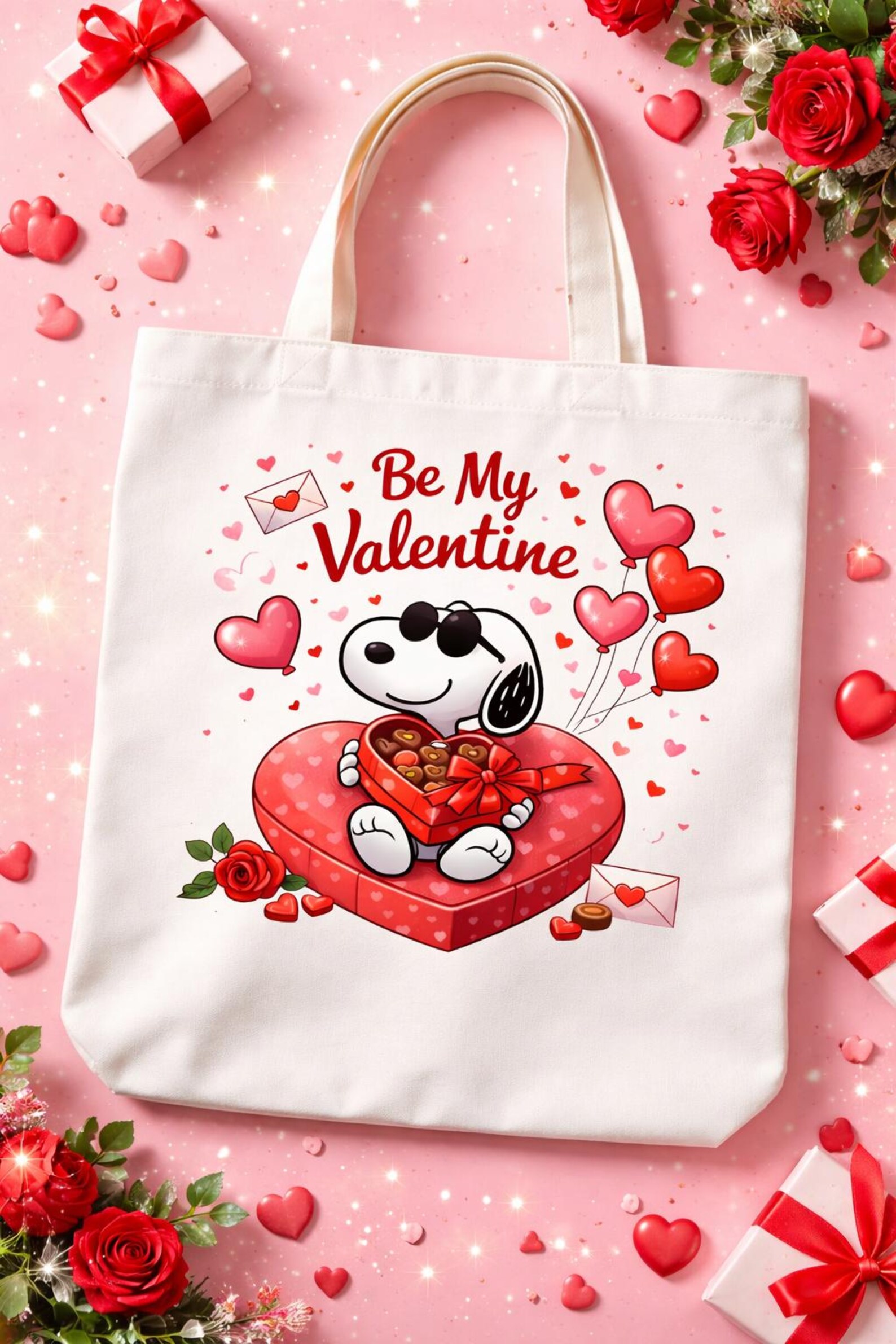 Snoopy Valentine Printable PNG & PDF | Cute Love Dog 4x4 Printable ...