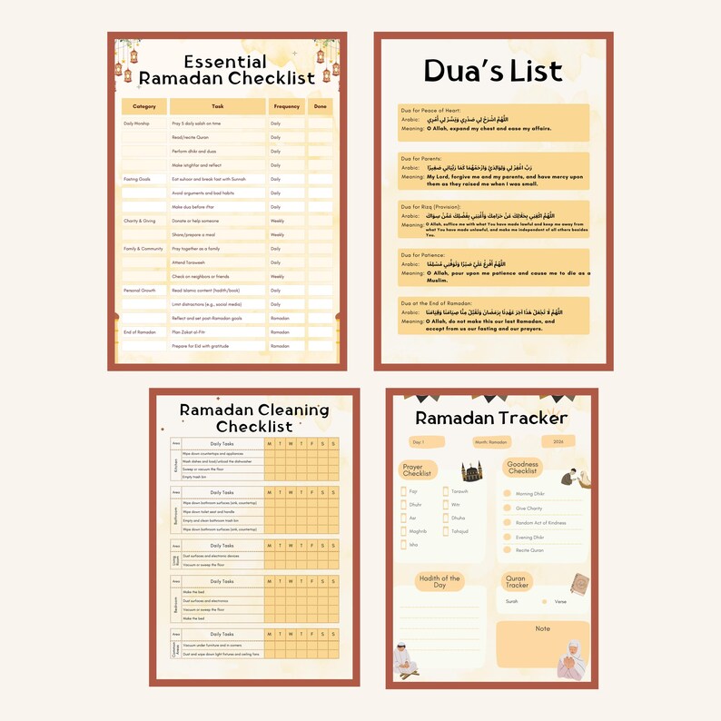 Ramadan Planner 2026 PDF | 30 Days Ramadan Digital Planner | Daily ...