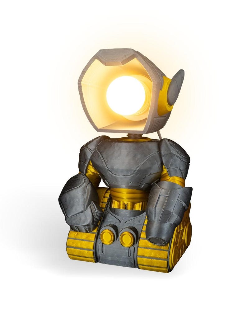 Robot Mech Desk Lamp Futuristic Lighting With a Mechanical Charm - Etsy