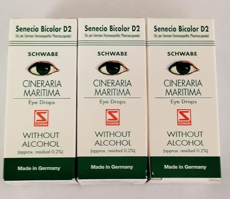 Eye Drops Without Alcohol Dr.willmar Schwabe Cineraria Maritima German ...