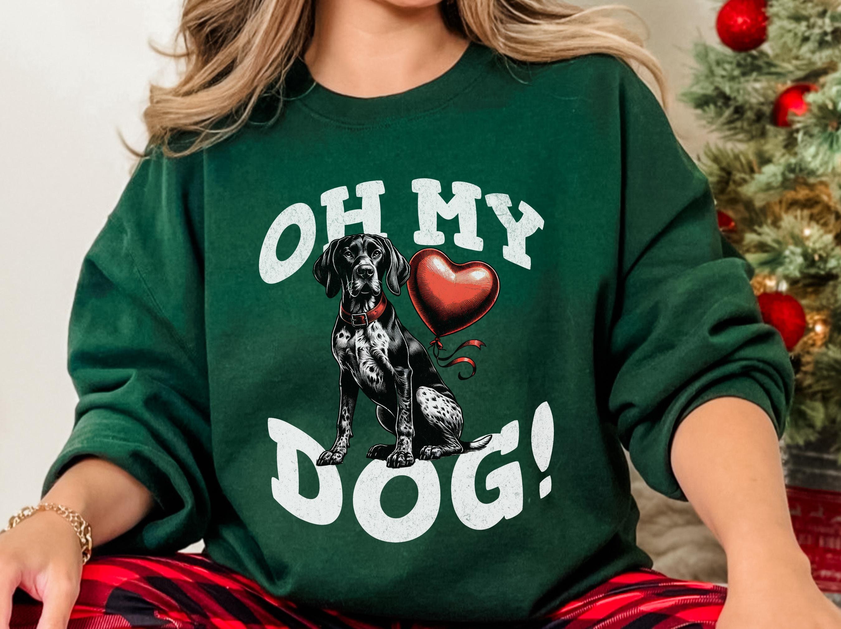 German Shorthaired Pointer Mom Sweatshirt, Cute Pointer Design, Dog ...