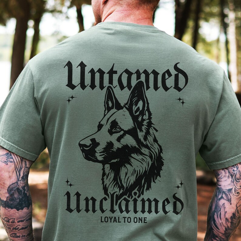 German Shepherd Comfort Colors Shirt, Personalized K9 GSD Tee, Working ...