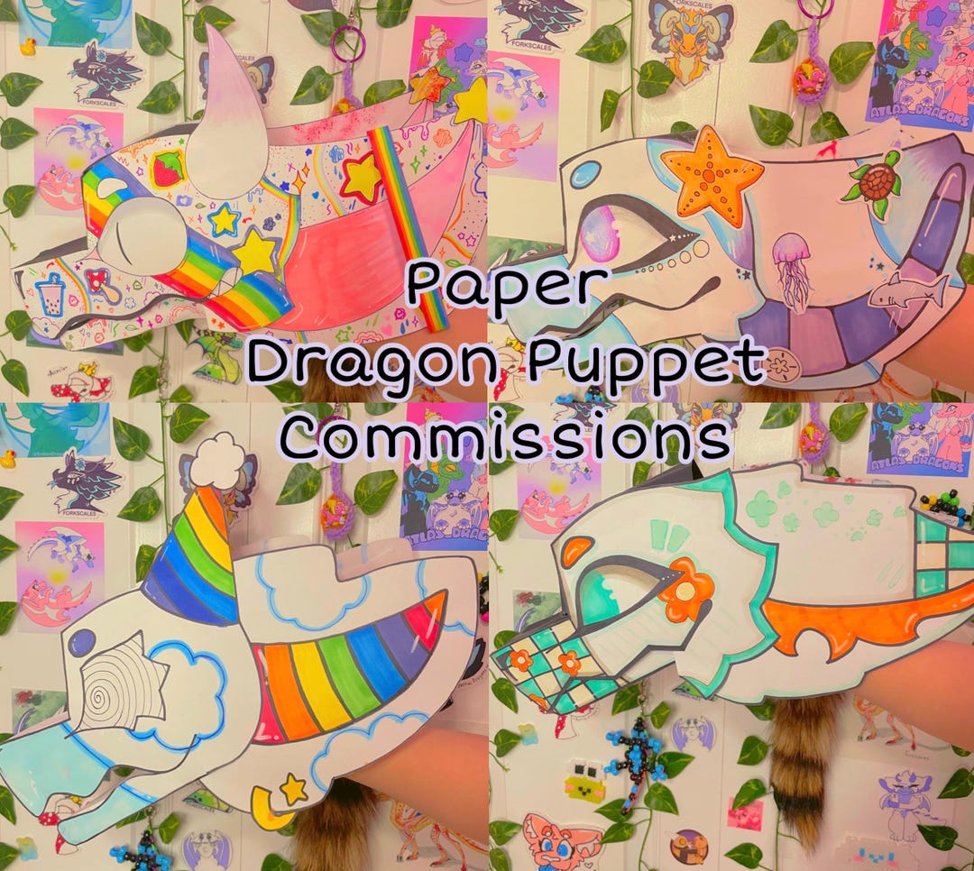 Dragon Puppet Commissions || MUST Message Me Before Purchasing!! - Etsy