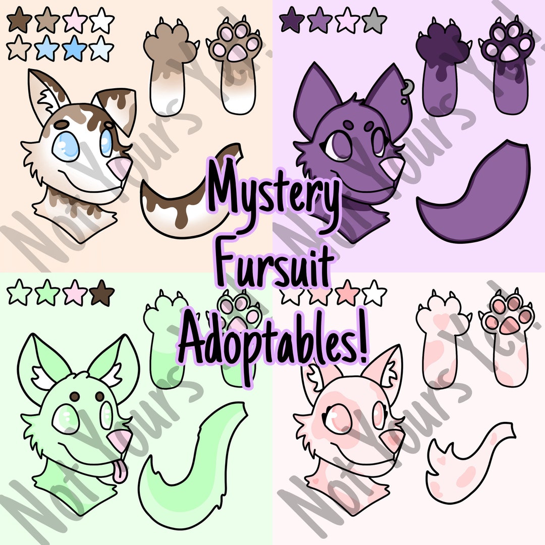 Mystery Fursuit Adoptables! ︱random Digital Fursona File - Etsy