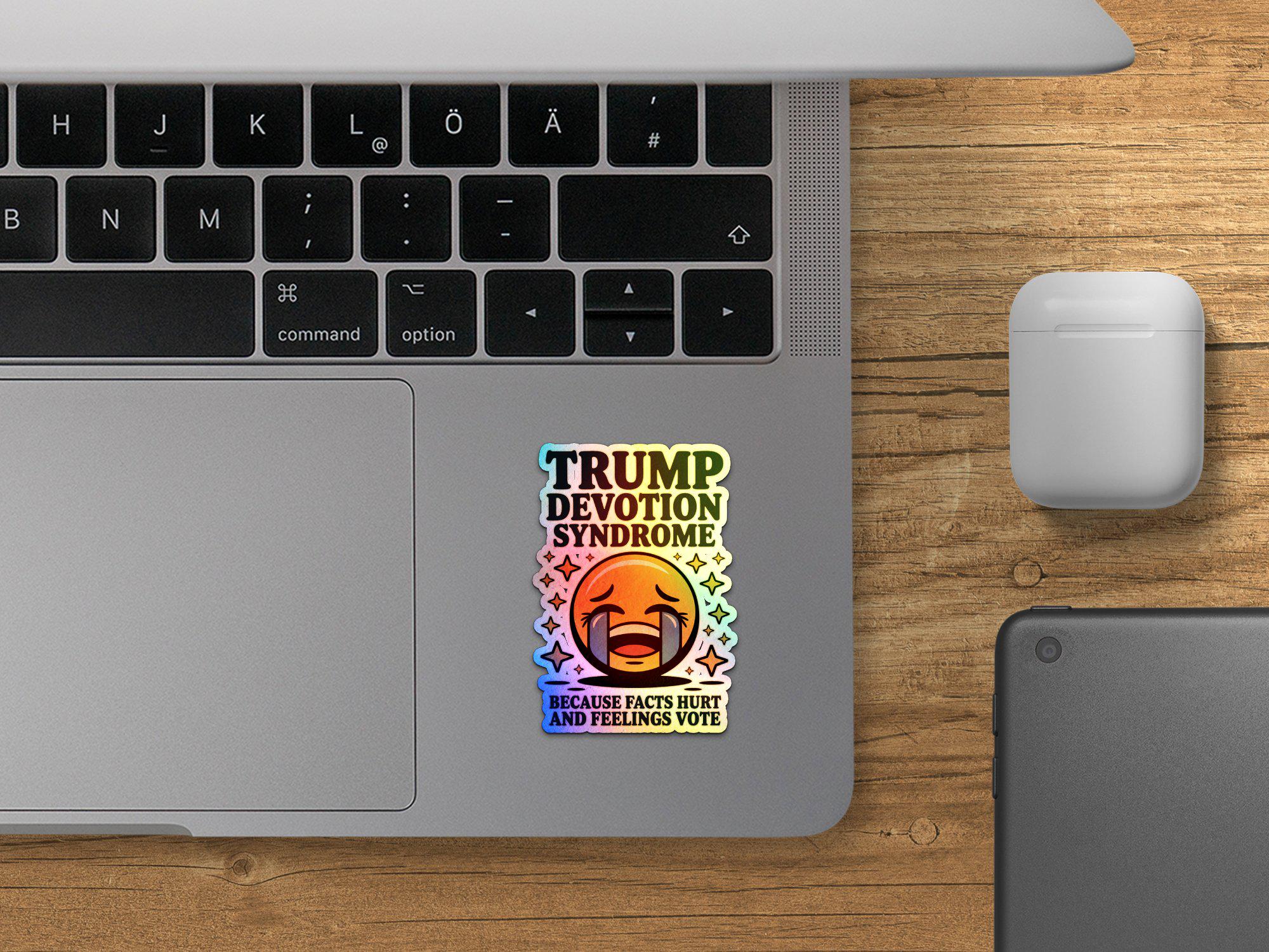 Funny Anti-maga Crying Emoji Sticker: Political Satire Vinyl Decal - Etsy