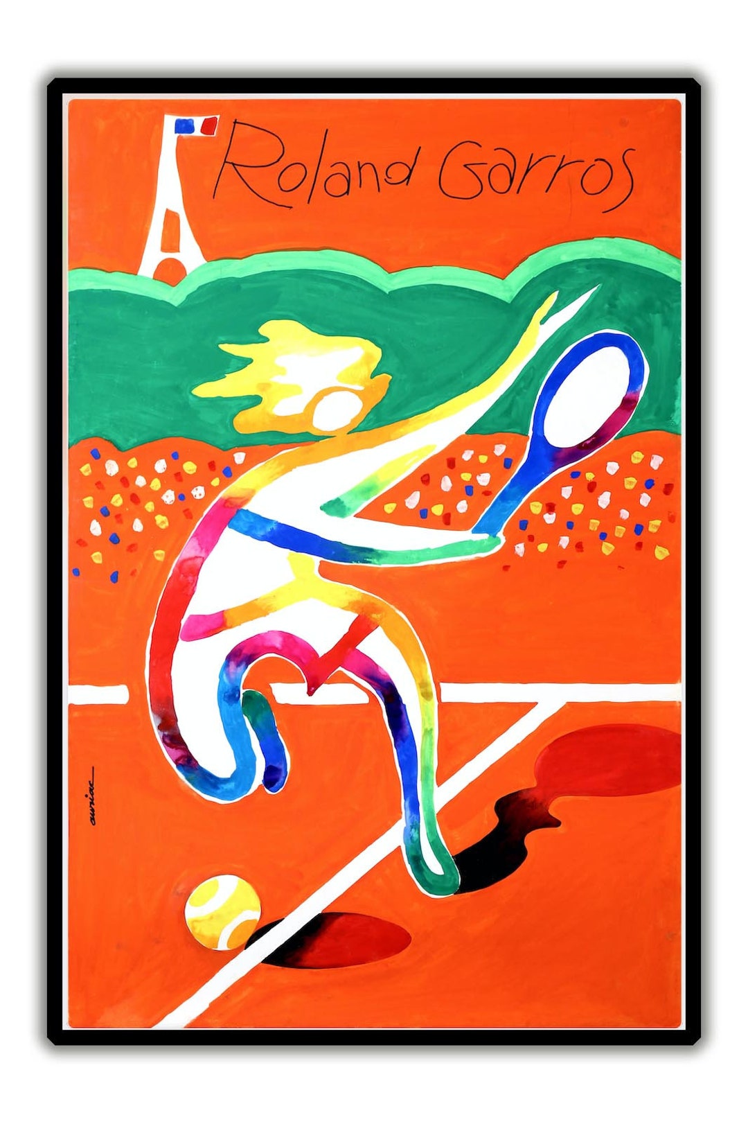 Poster Poster Roland Garros Auriac - Etsy