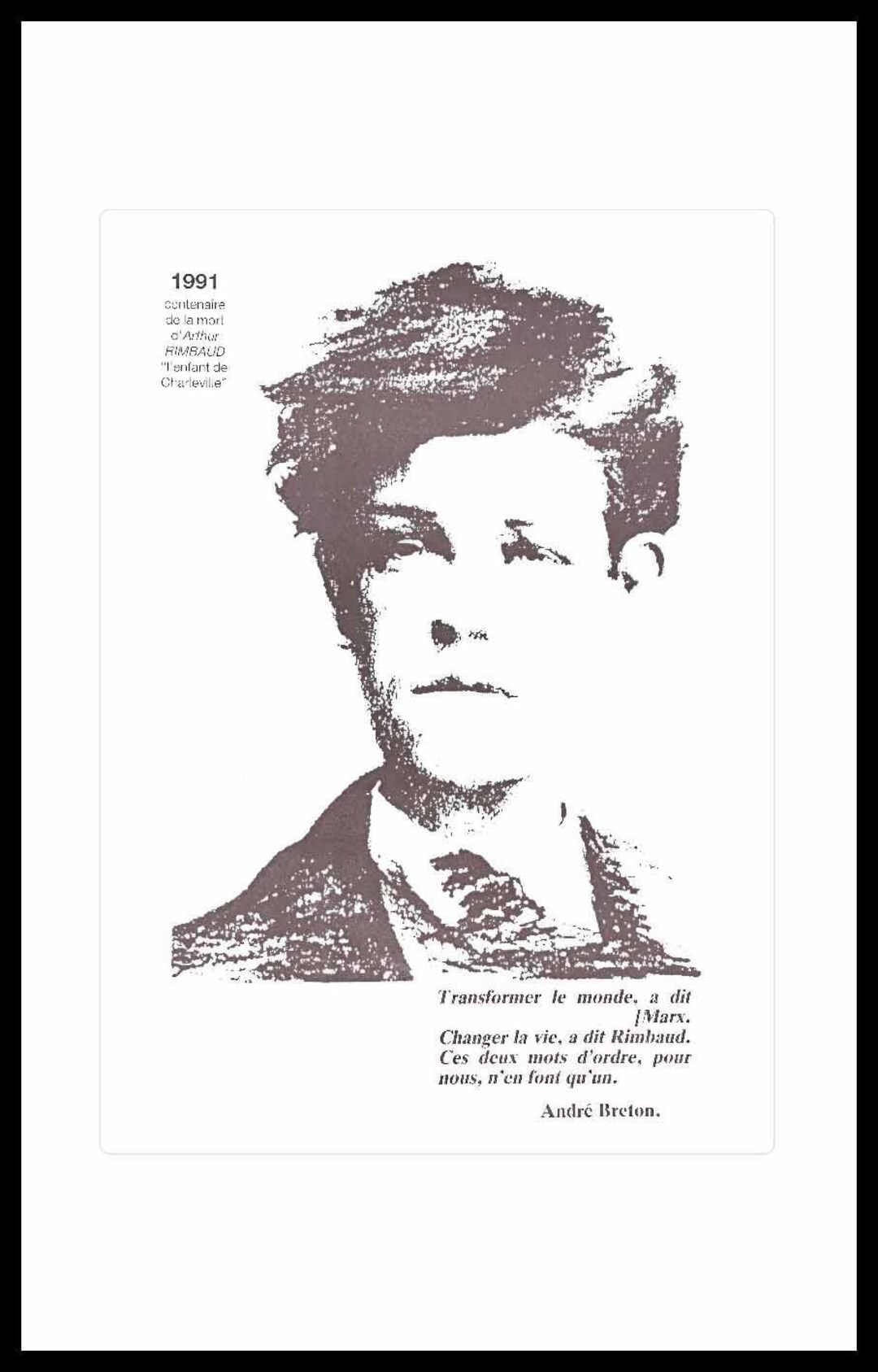 Poster Arthur Rimbaud - Etsy