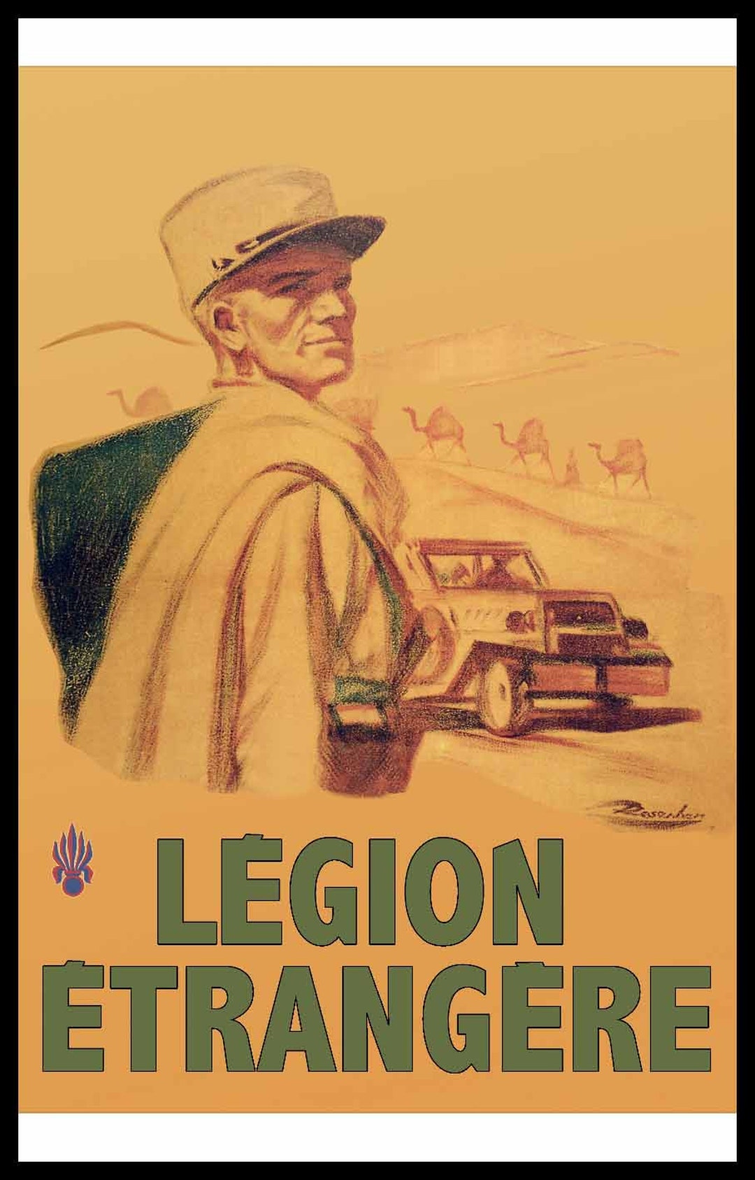 Poster Foreign Legion Poster - Etsy