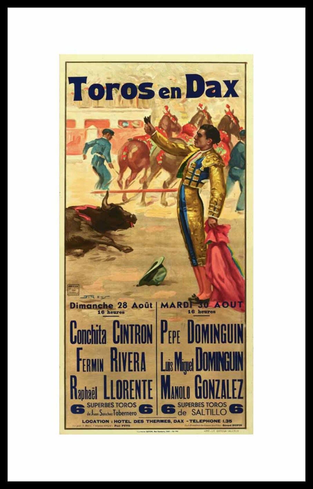 Poster Corrida Toros Bullfight - Etsy