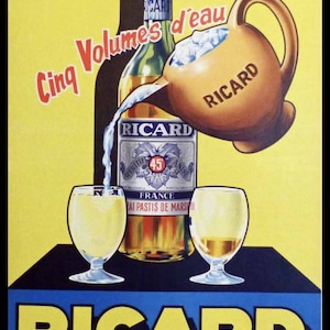 Poster Poster Ricard - Etsy