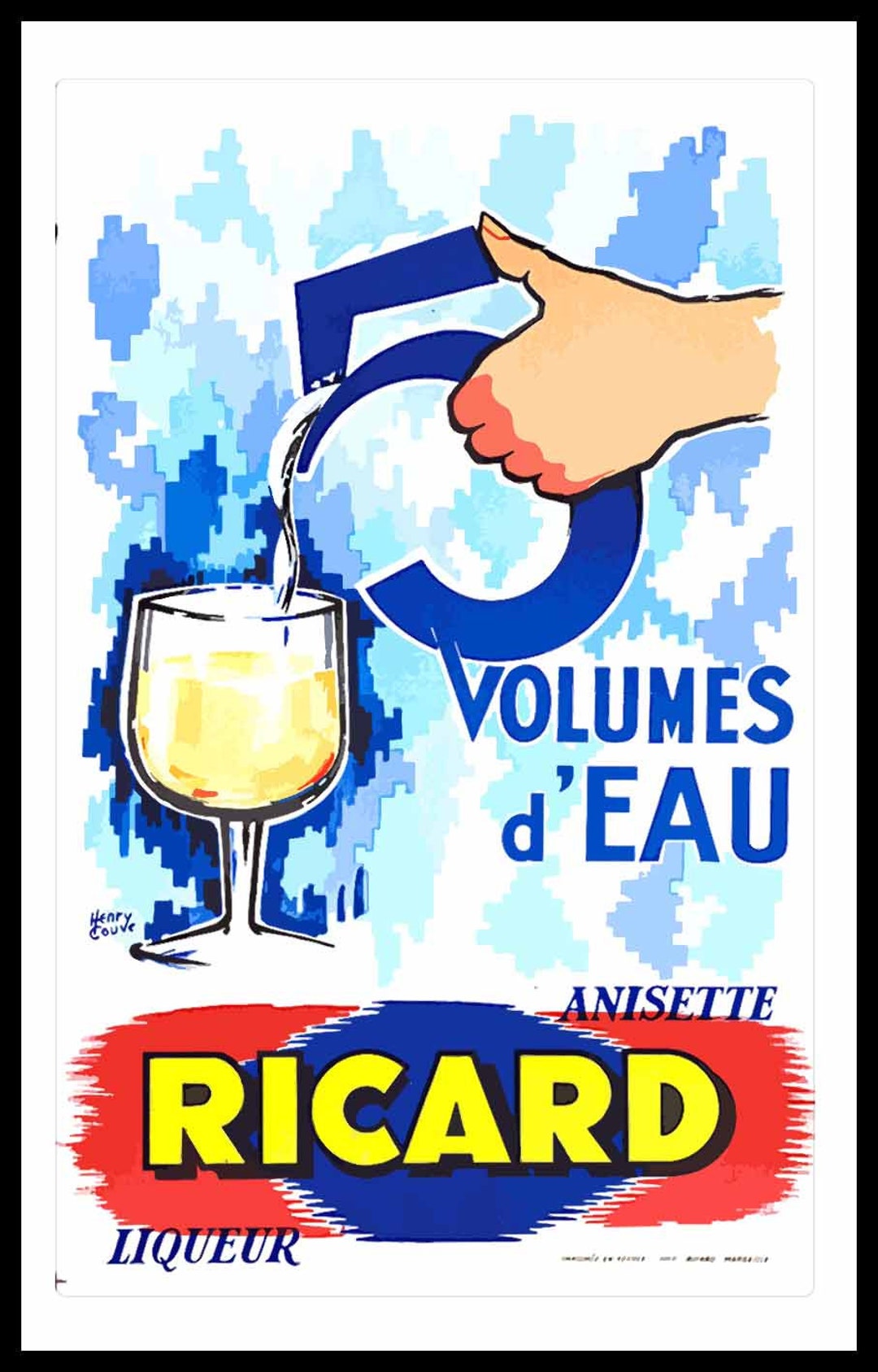 Poster Poster Ricard - Etsy