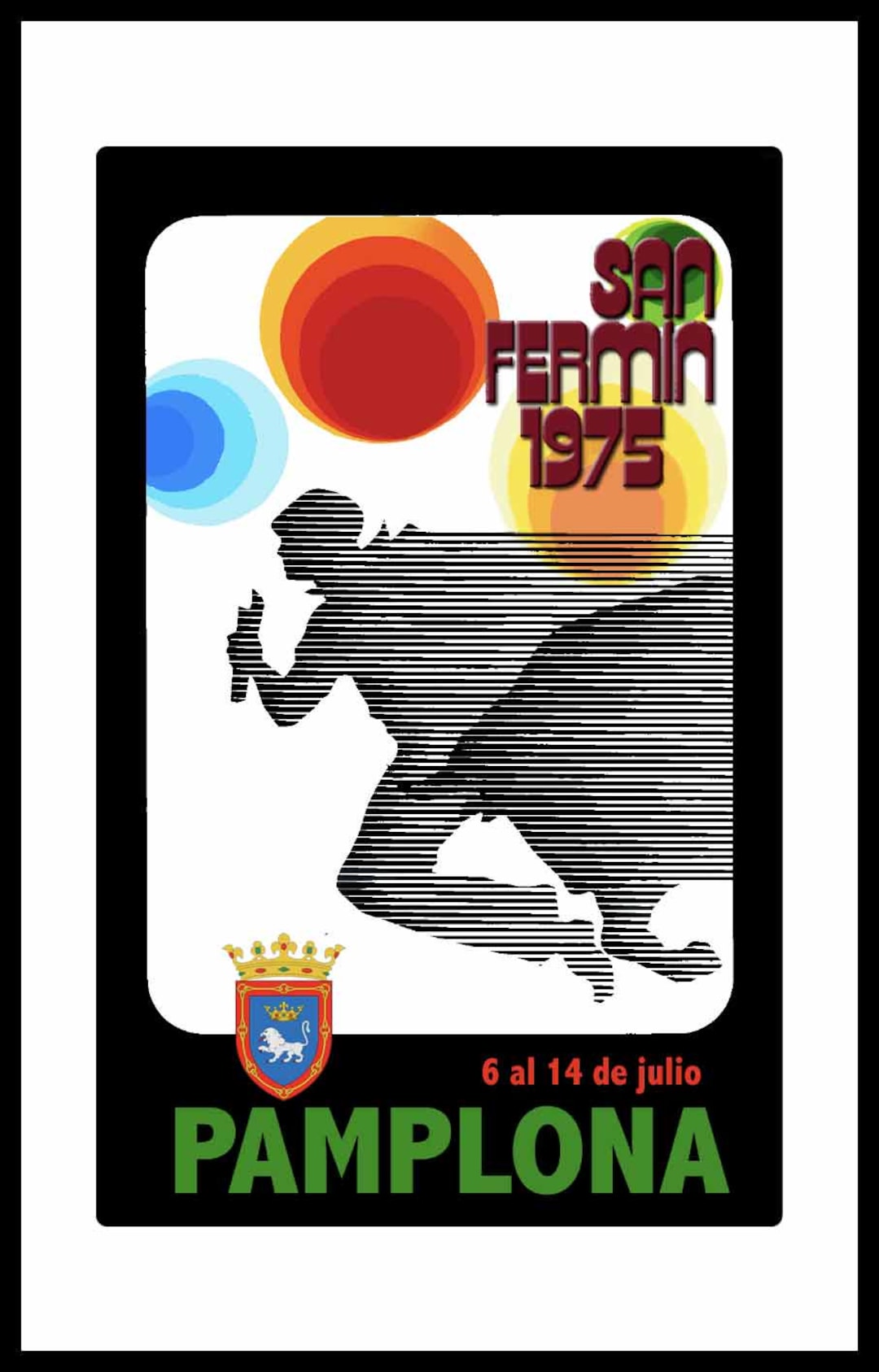 Poster Poster Corrida Toros Bullfight San Fermin Pamplona 1975 - Etsy